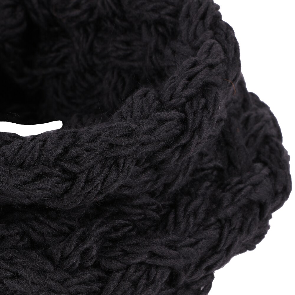 Fular circular unisex, tricotat, model torsada, B088-66 Negru - eMAG.ro