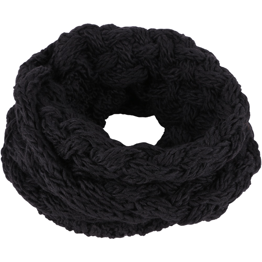 Fular circular unisex, tricotat, model torsada, B088-66 Negru - eMAG.ro