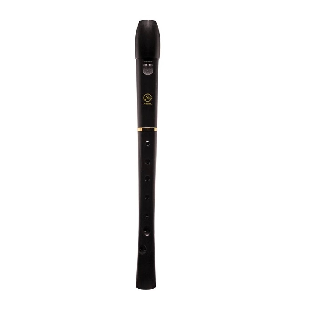 Blockflute fluier Angel ASRG350BK sopran acordaj DO sistem German negru ...