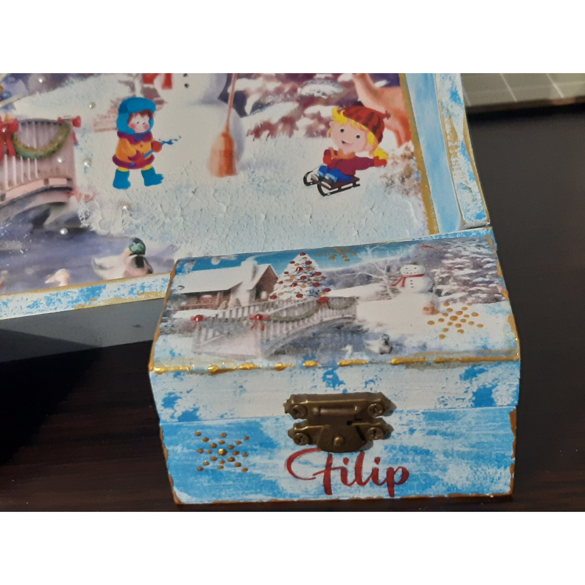 Set pentru taierea motului, Peisaj de iarna, 5 piese - eMAG.ro