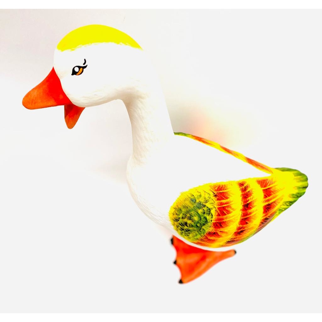 Ornament din lut, gasca cu ciocul deschis, 33/19/42 - eMAG.ro