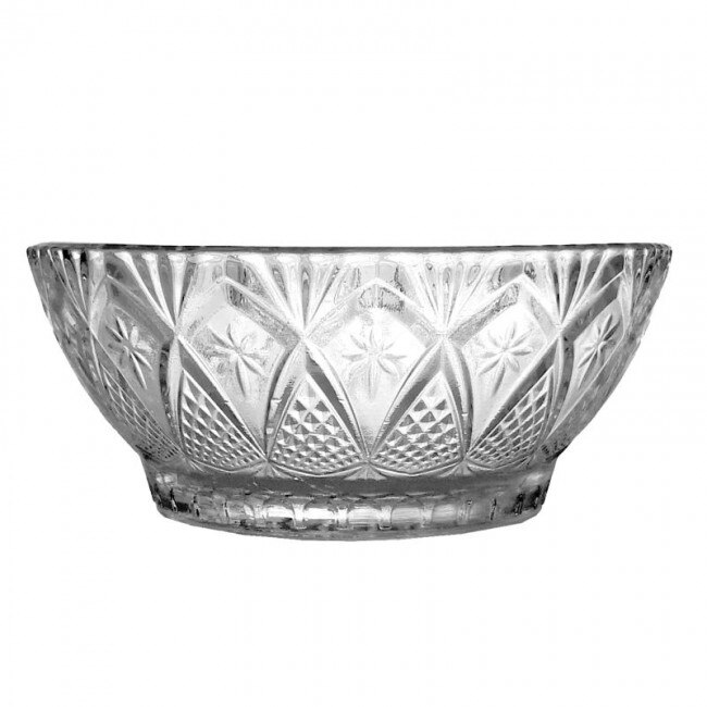 Set 6 boluri rotunde SCG crystal din sticla transparenta 125 mm 300 ml ...