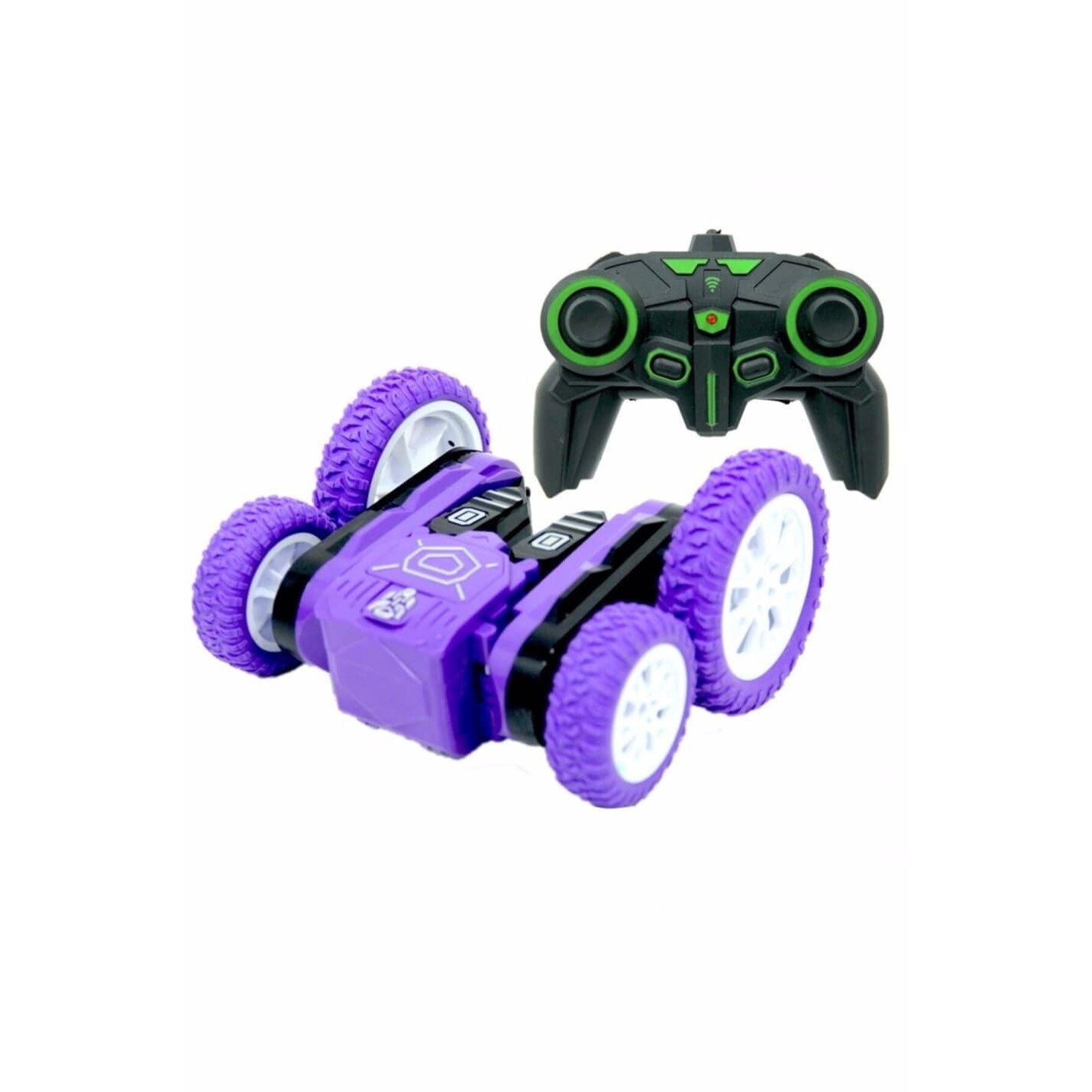 Masina cu telecomanda Stunt Car, Rotatie 360, lumini, controlare prin ...