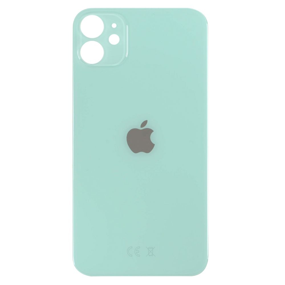Sticla spate carcasa pentru iPhone 11, Big Hole - Green - eMAG.ro