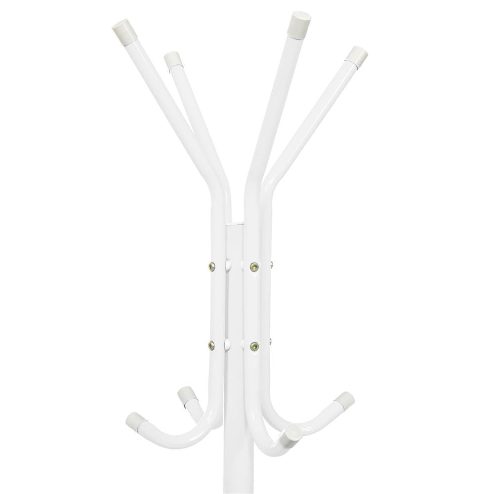 Cuier tip pom metalic Sersimo, 12 agatatoare, 177cm, alb - eMAG.ro