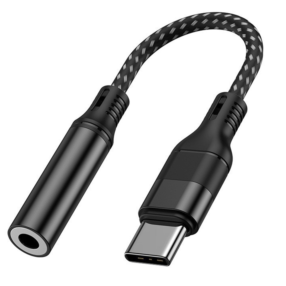 Adaptor telefon, USB-C/Jack audio 3.5mm, Negru - eMAG.ro