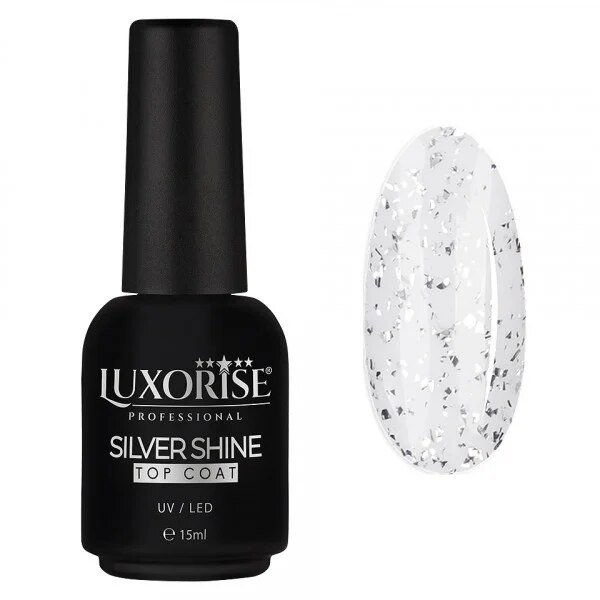 Top Coat Silver Shine LUXORISE, 15ml - eMAG.ro