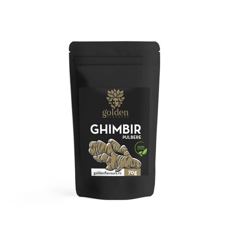 Ghimbir pulbere 100% naturala, 70g, Golden Flavours - eMAG.ro
