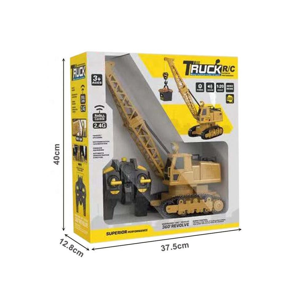 Macara de jucarie pentru constructii cu telecomanda, rotire la 360 de ...