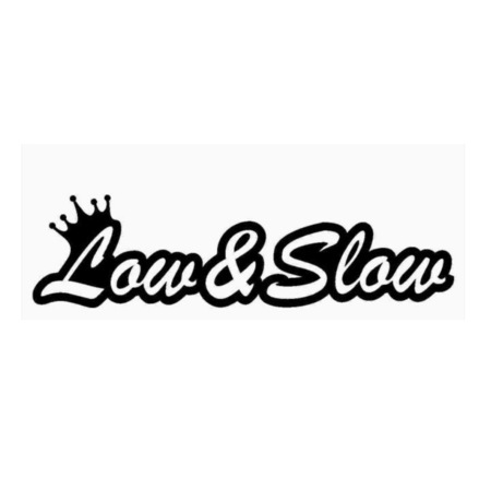 Sticker auto "low and slow" 15x5 cm, negru - eMAG.ro