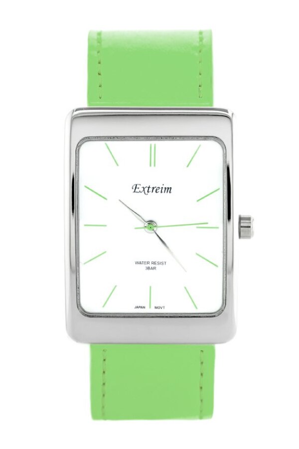Ceas dama, Extreim, Metal/piele, Verde/alb - eMAG.ro
