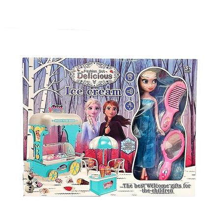 Carucior inghetata, Frozen, 3 ani+, Multicolor - eMAG.ro