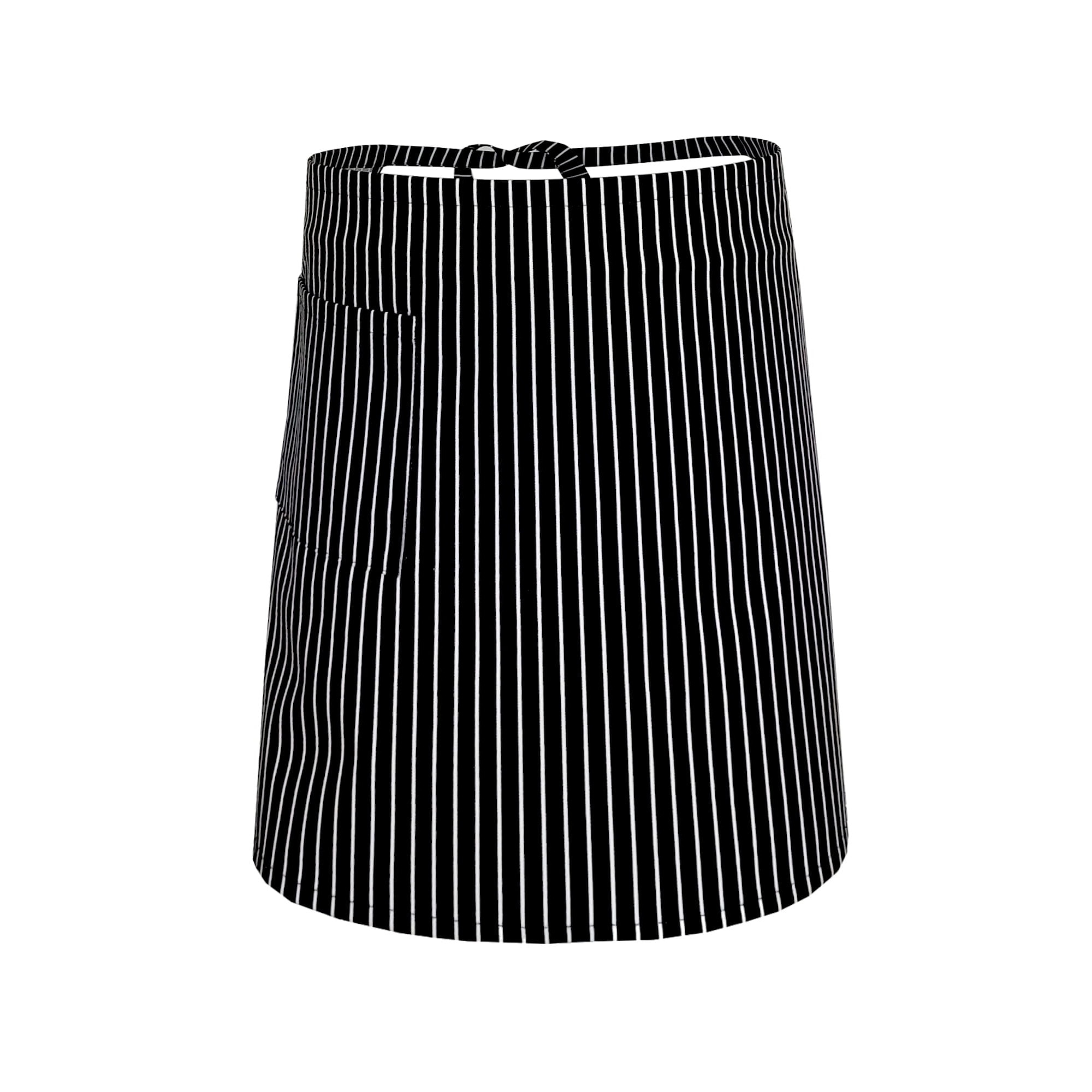 Sort pentru bucatar, M&C, Poliester, 90 cm, Negru/Alb - eMAG.ro