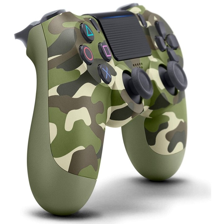 Контролер Sony Dualshock 4 v2 за PlayStation 4, зелен камуфлаж - eMAG.bg