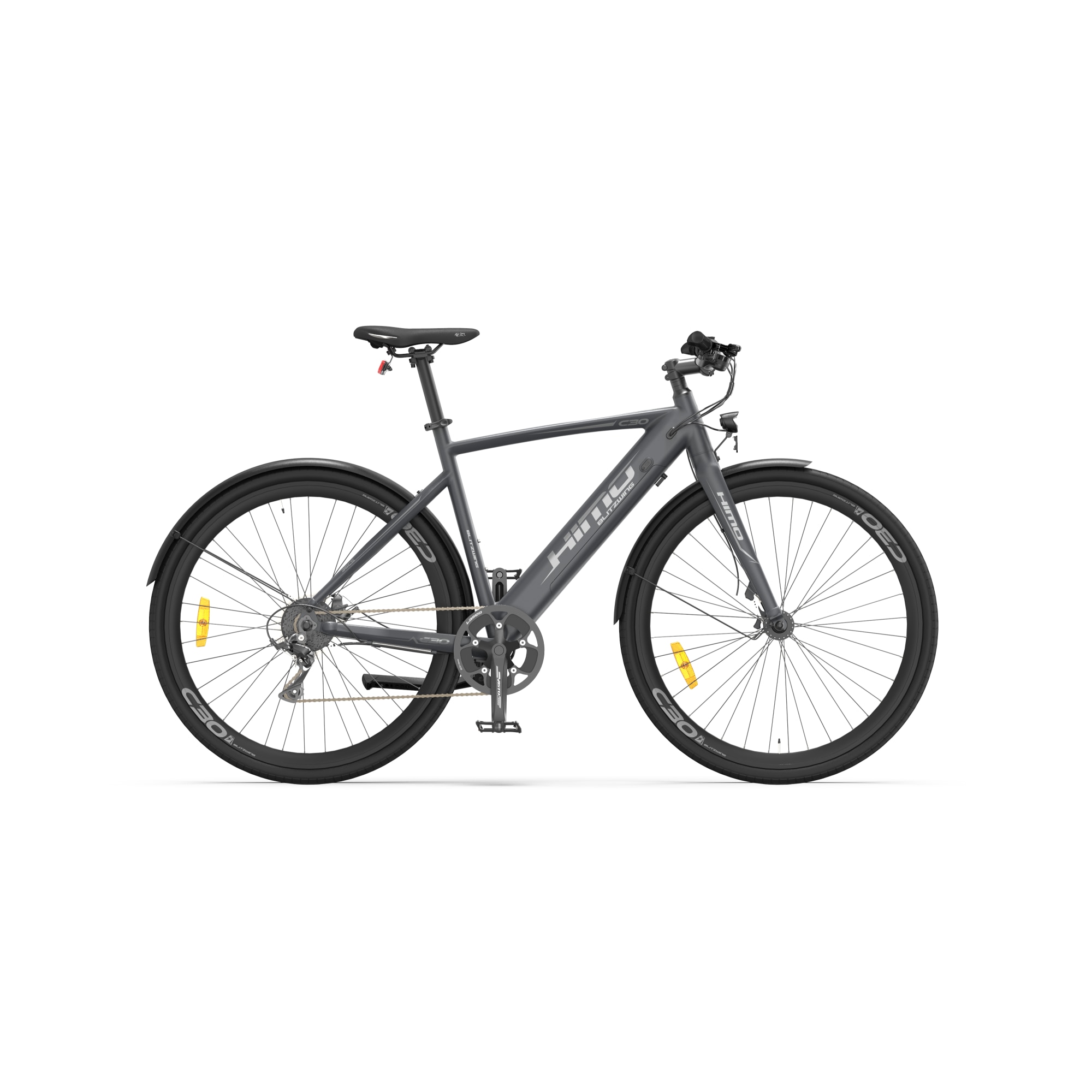 Bicicleta Electrica HIMO C30R Max, varianta Europa, model 2022, gri ...