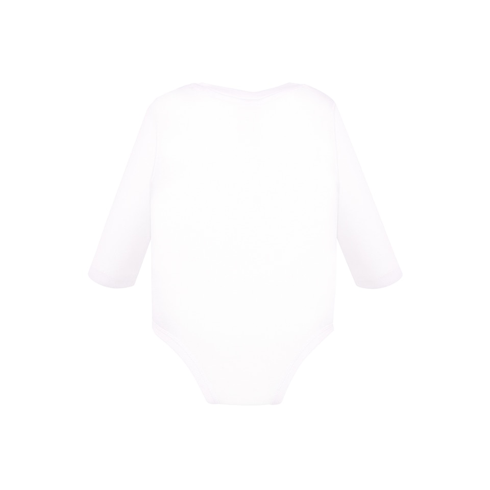 Body bebe, bumbac 100%, maneca lunga, alb, 9 luni - eMAG.ro