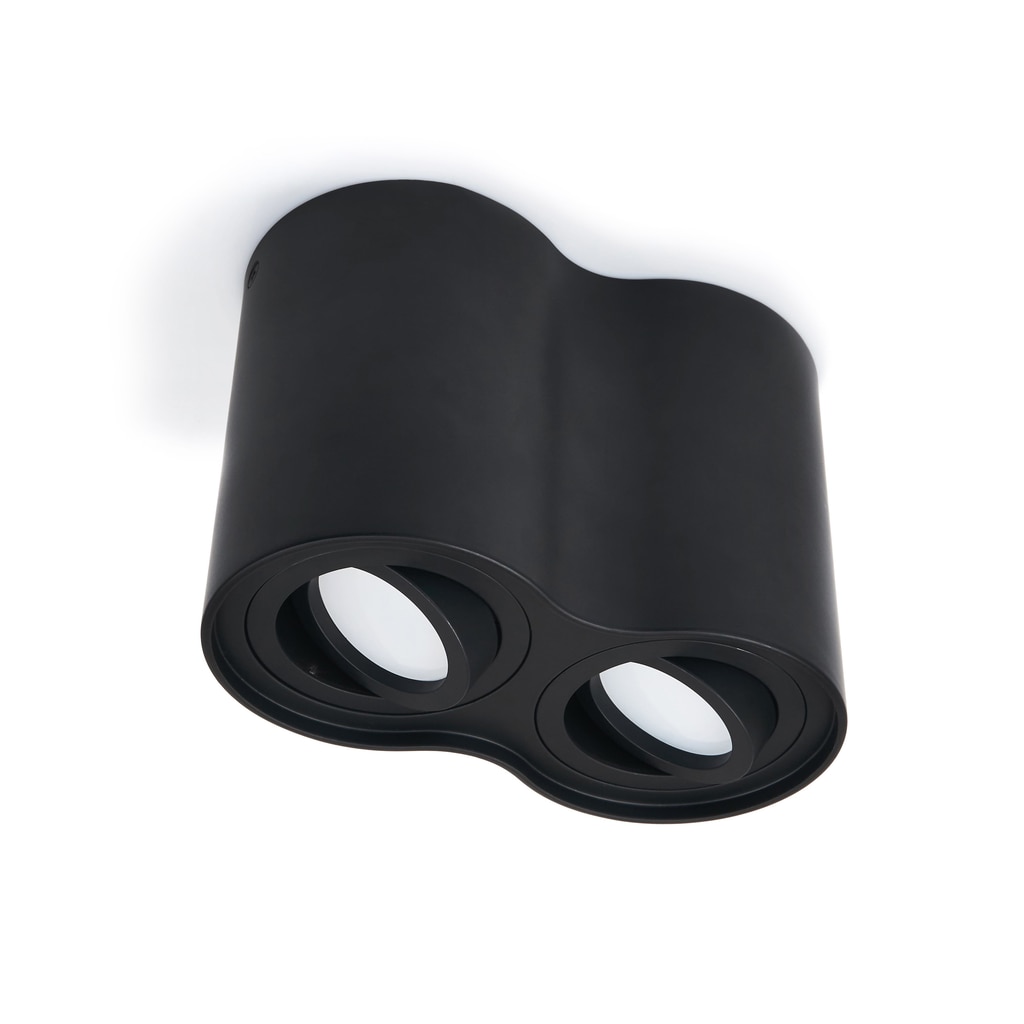 Spot LED dublu Superled, Negru - eMAG.ro