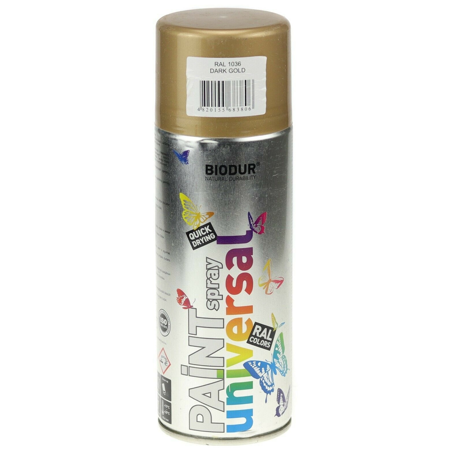 Vopsea spray, Biodur, 400ml, Auriu inchis - eMAG.ro