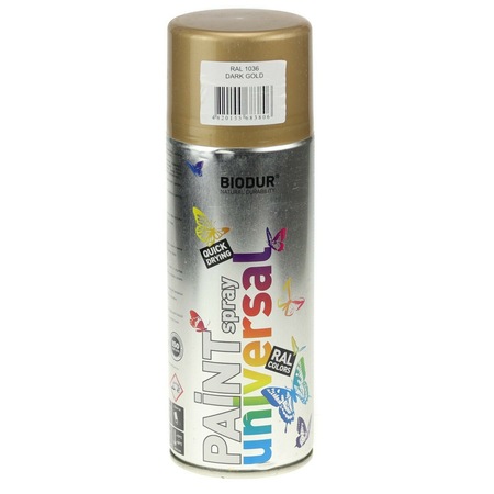 Vopsea spray, Biodur, 400ml, Auriu inchis - eMAG.ro