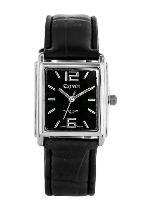 Ceas dama, Extreim, Metal/piele, Negru/alb - eMAG.ro