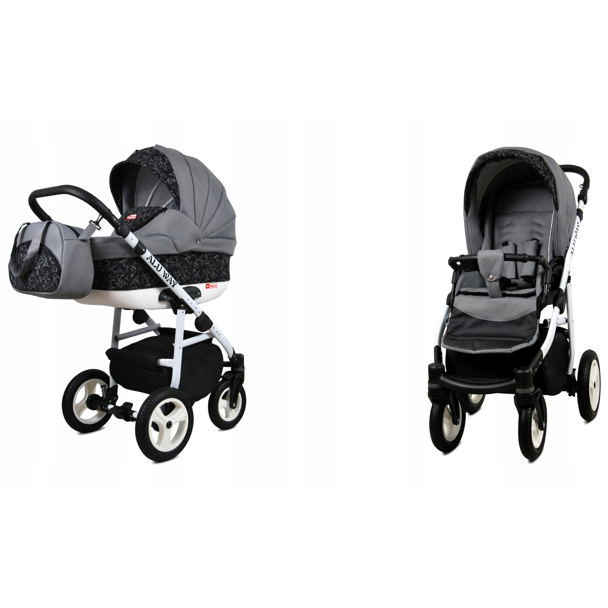 Carucior BabyLux 2 in 1 ALUWAY BabyLux Adanc Reversibil Cadru din ...