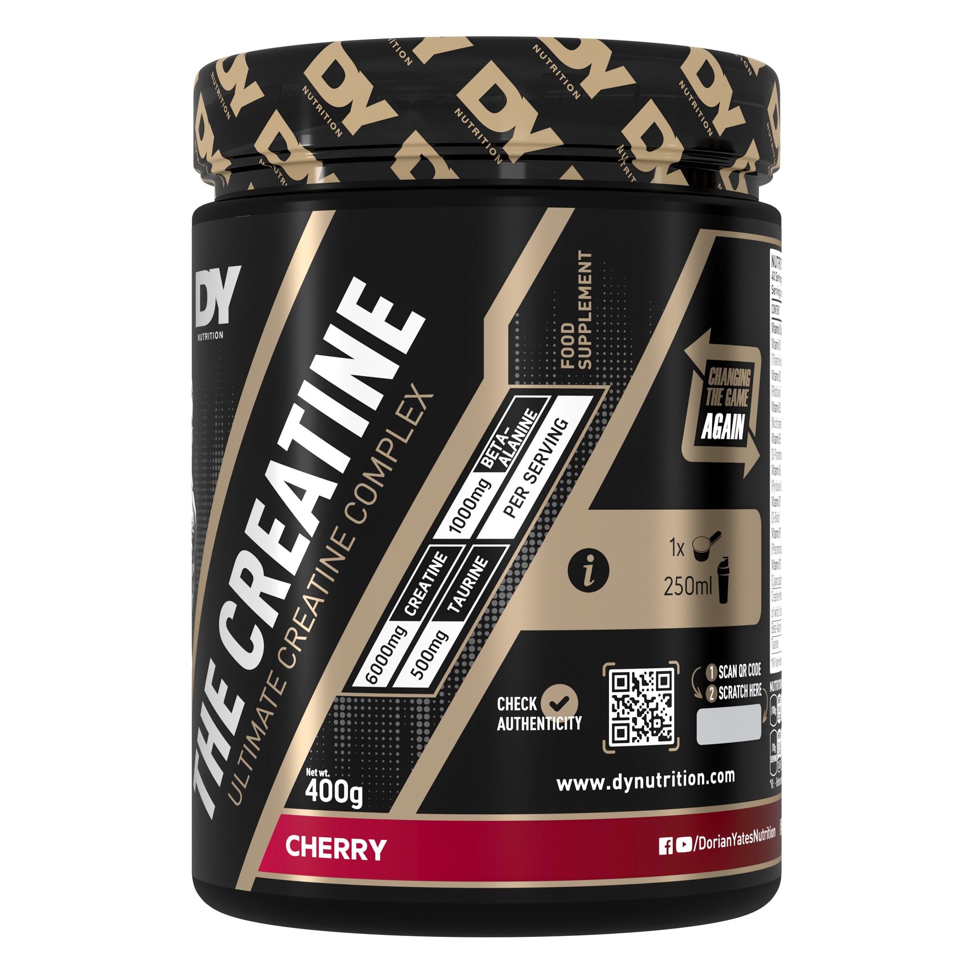 Complex de creatine, Dorian Yates Nutrition The Creatine Cherry 400 g ...
