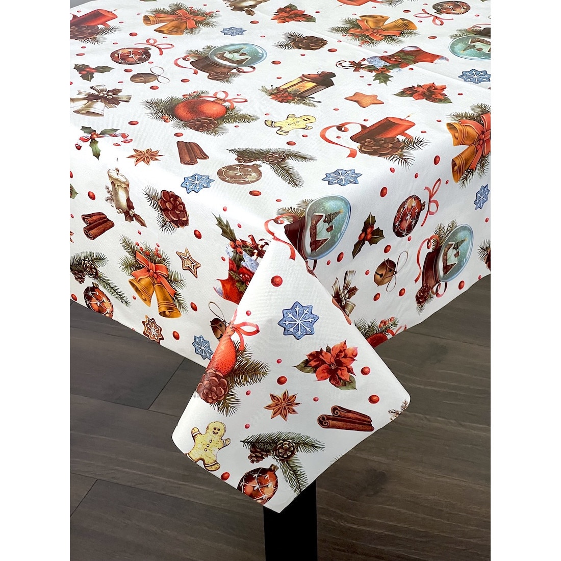 Fata de masa tip musama, Craciun alb rosu, 100 x 140 cm - eMAG.ro