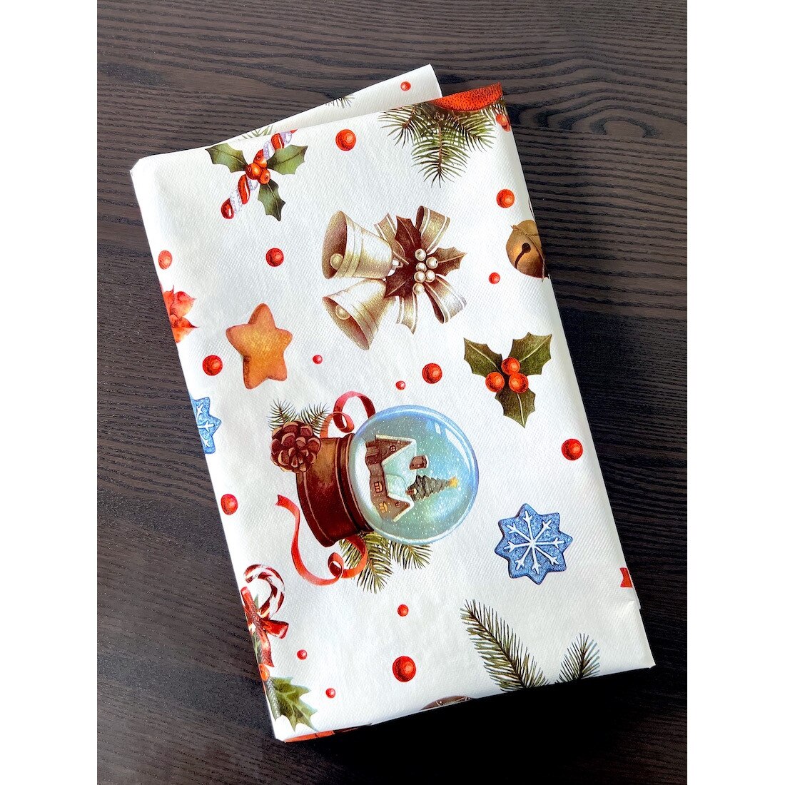 Fata de masa tip musama, Craciun alb rosu, 100 x 140 cm - eMAG.ro