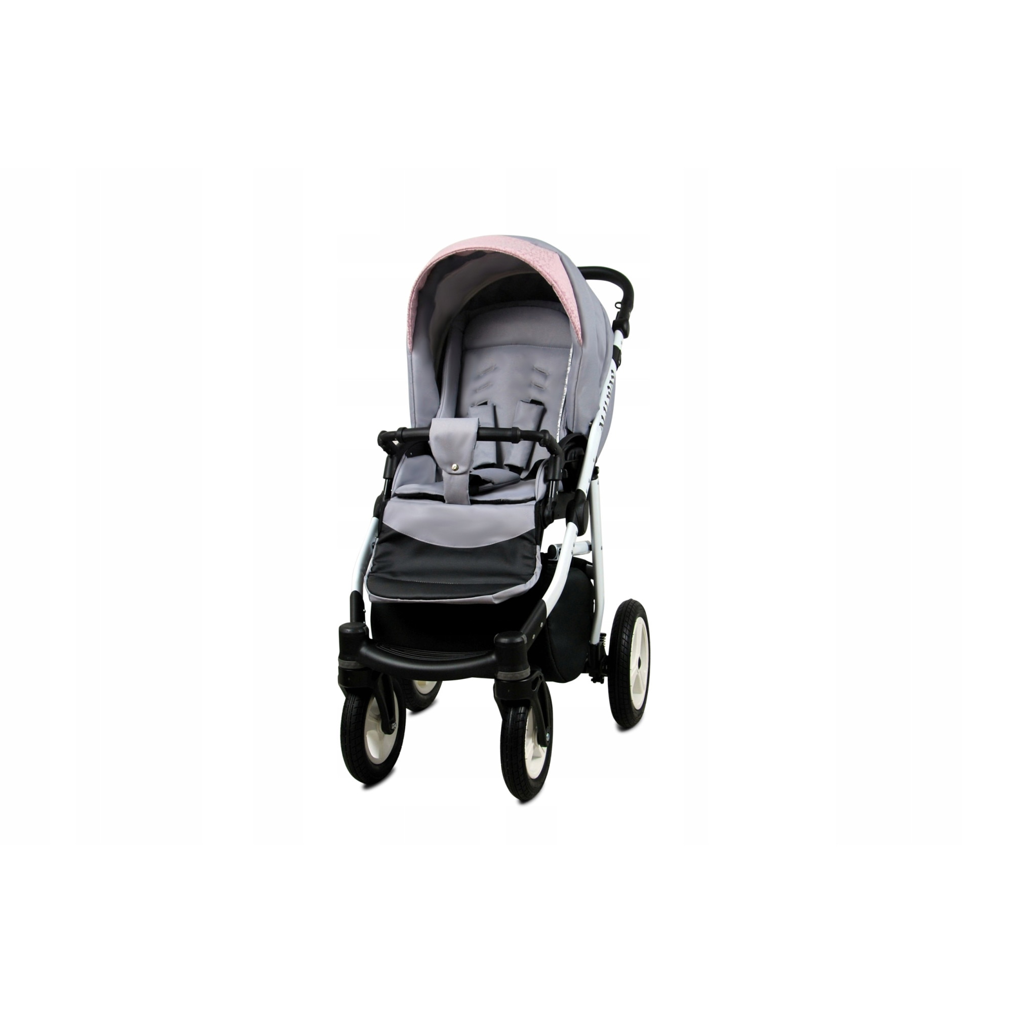 BabyLux Babakocsi 3 az 1-ben Alu Way Rózsaszínű Megfordítható Mély ...