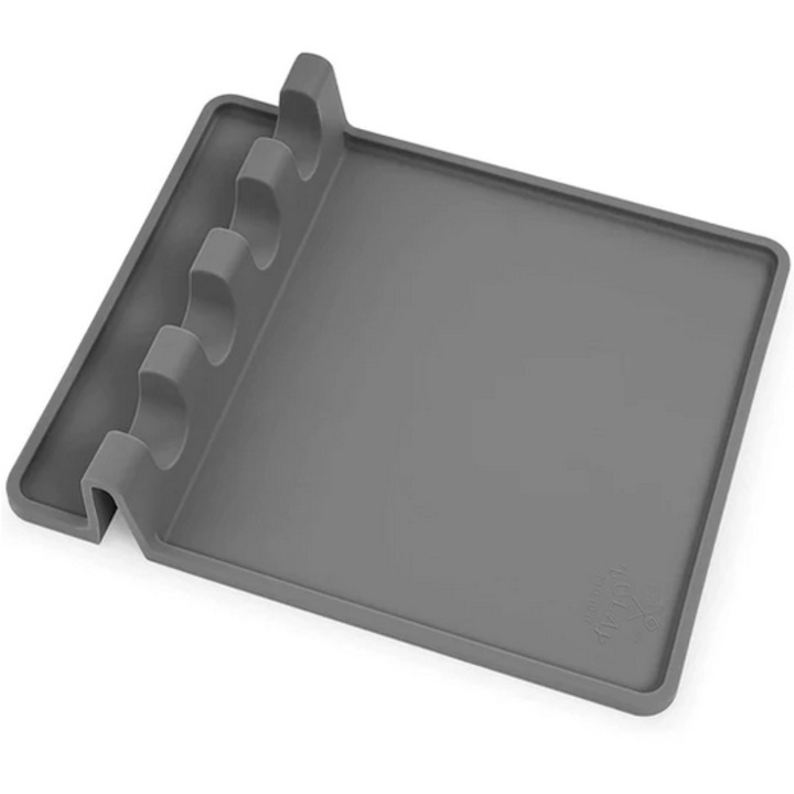 Suport silicon pentru ustensile de bucatarie, 4 pozitii, 13.5x14cm ...