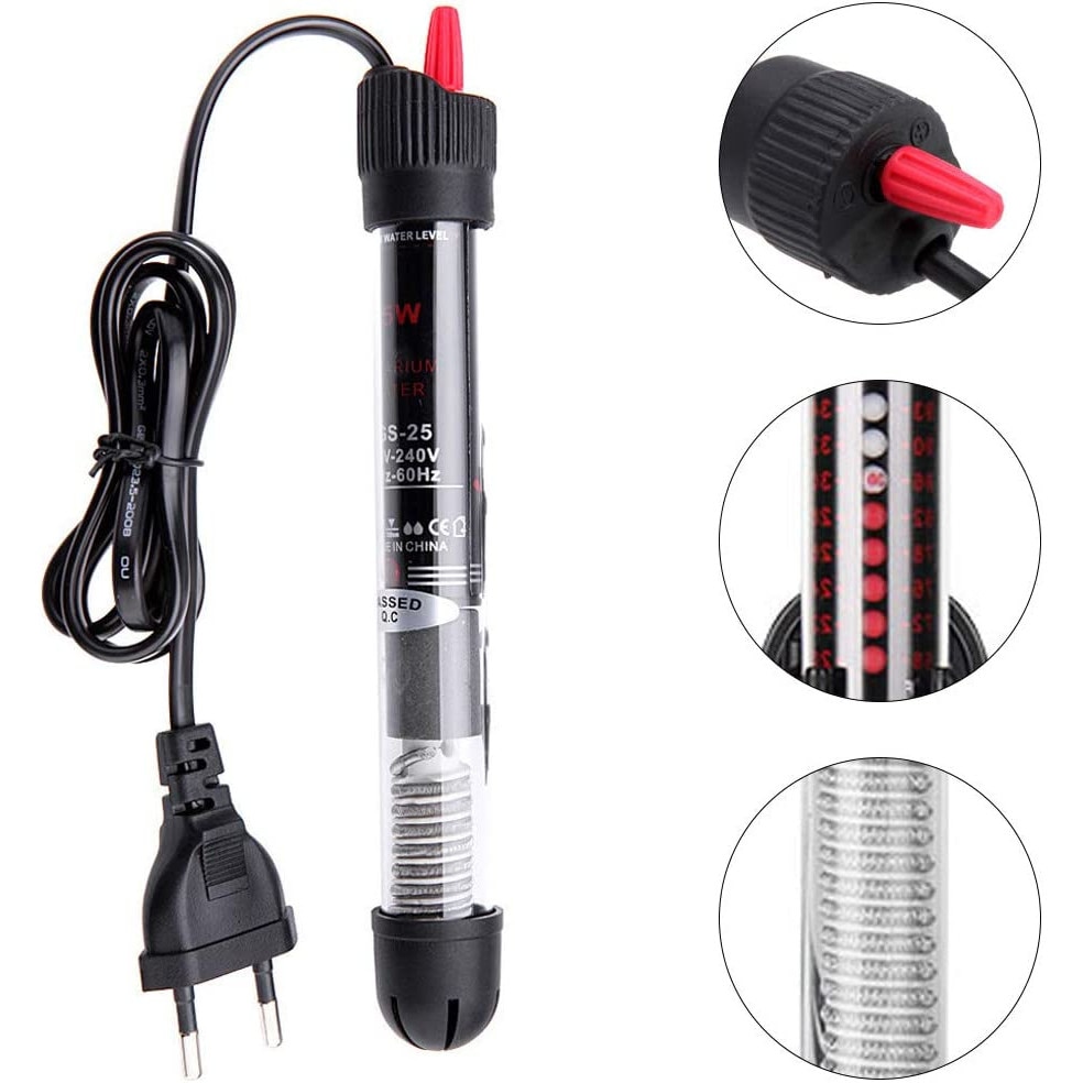 Incalzitor pentru acvariu, ComResi, 50 W, Reglabil, Argintiu - eMAG.ro