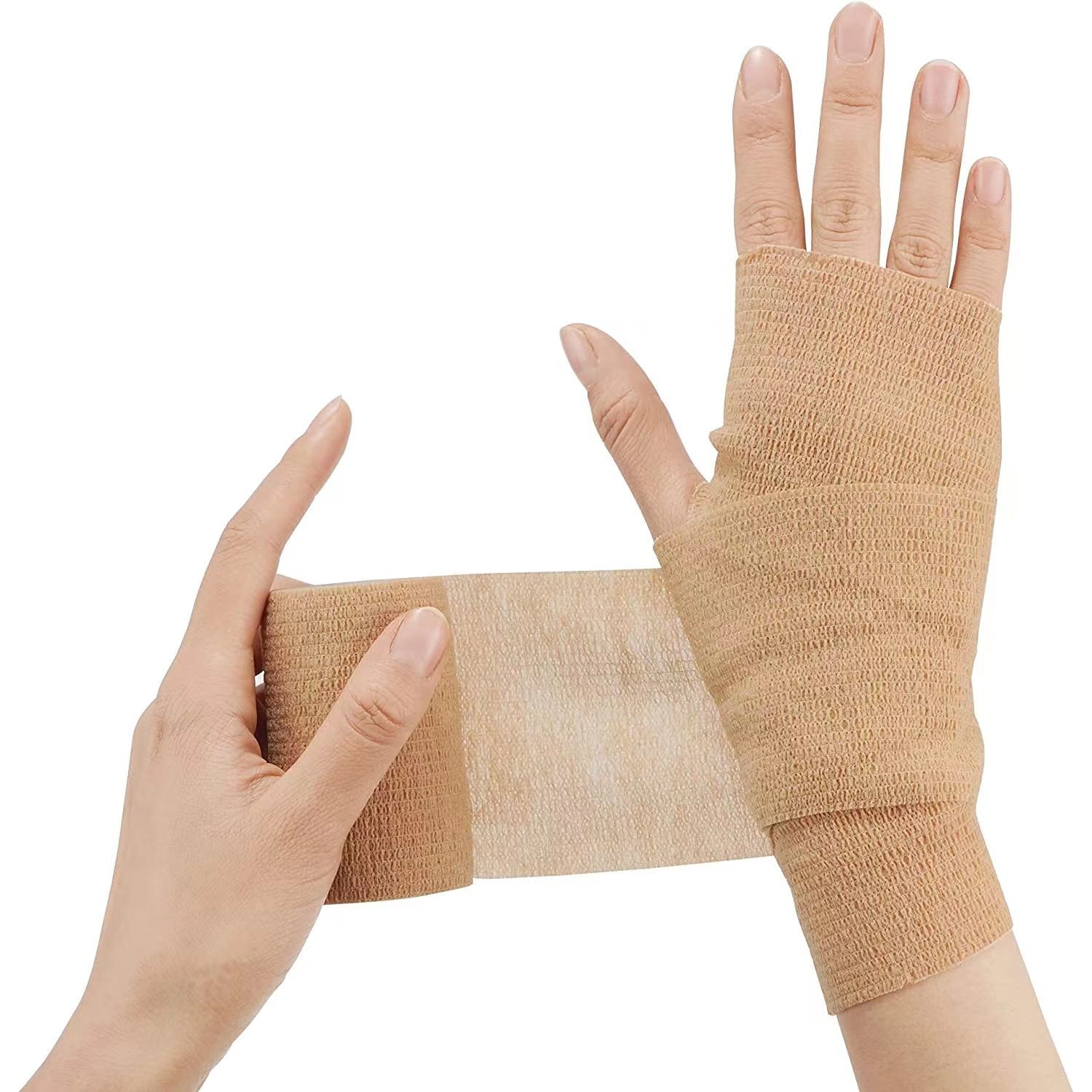 Set 12 role bandaj autoadeziv, ComResi, 5cmX4.5m, Bej - eMAG.ro