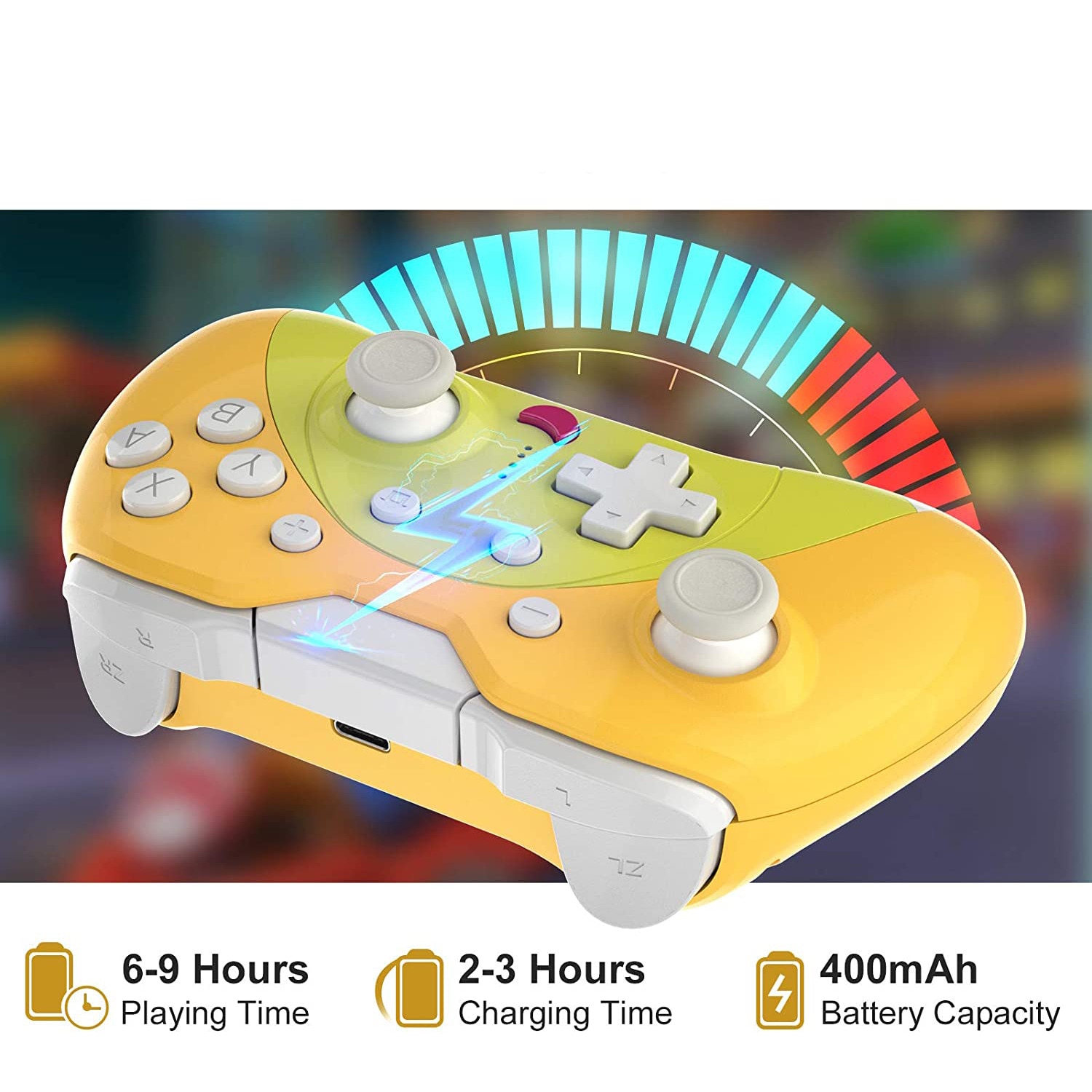 Controller gaming wireless KinGear pentru Nintendo Switch/PS3, Gyro ...