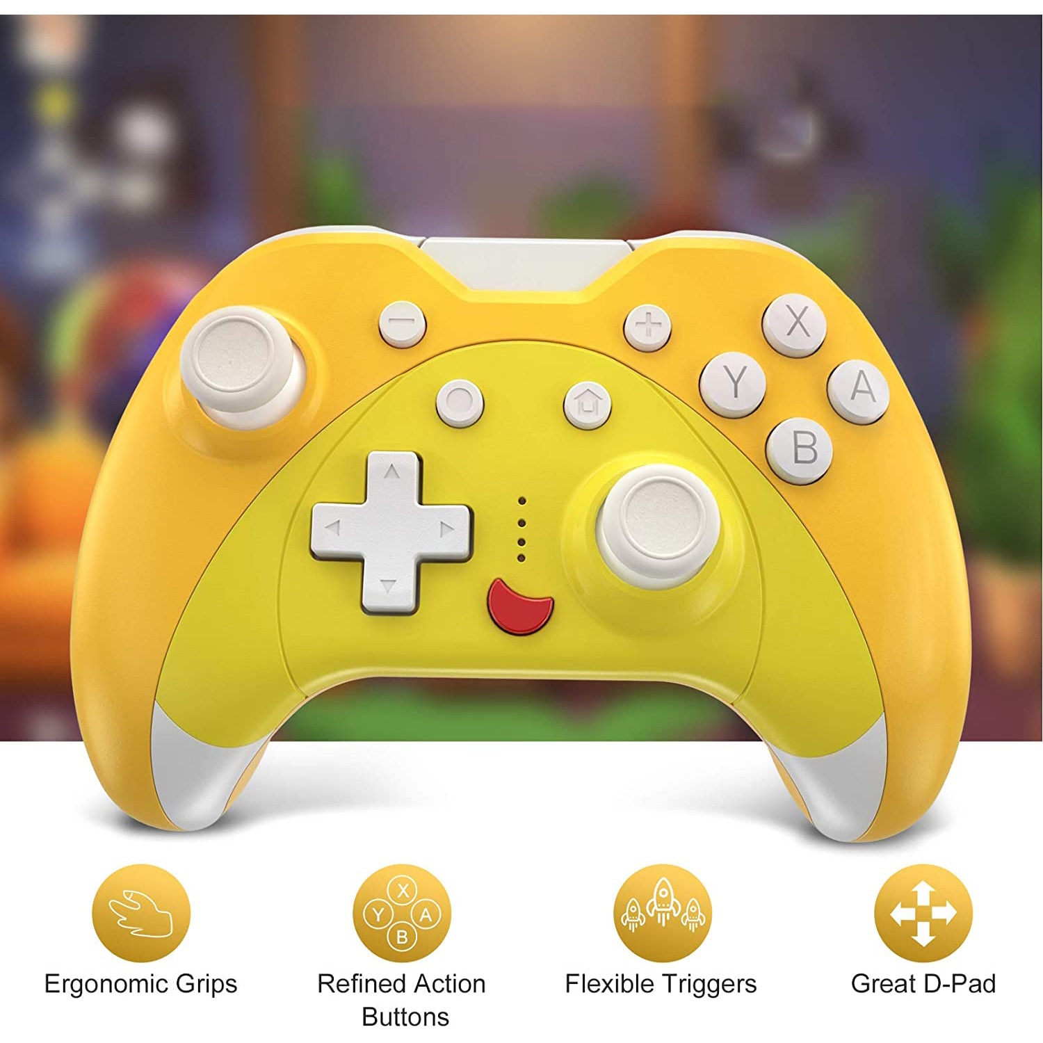 Controller gaming wireless KinGear pentru Nintendo Switch/PS3, Gyro ...