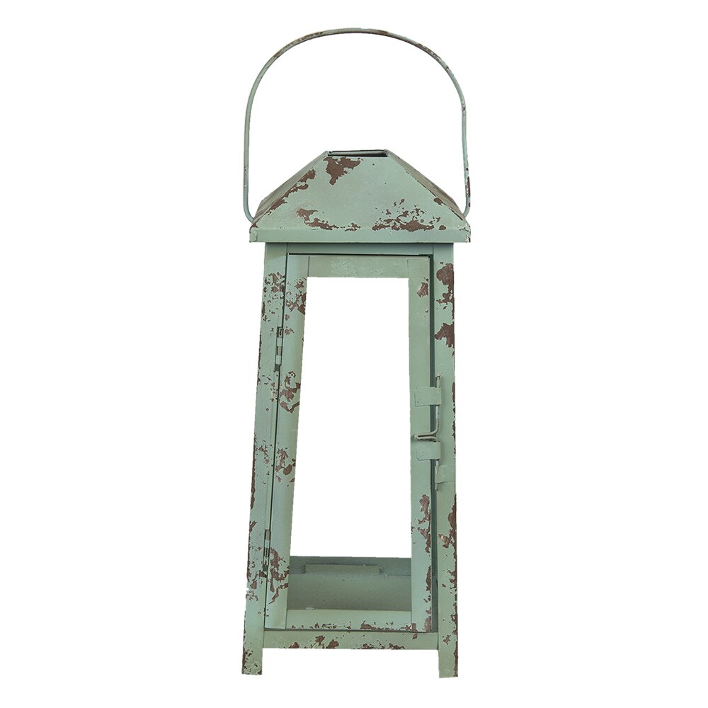 Felinar metal verde antichizat 16x15x47 cm - eMAG.ro