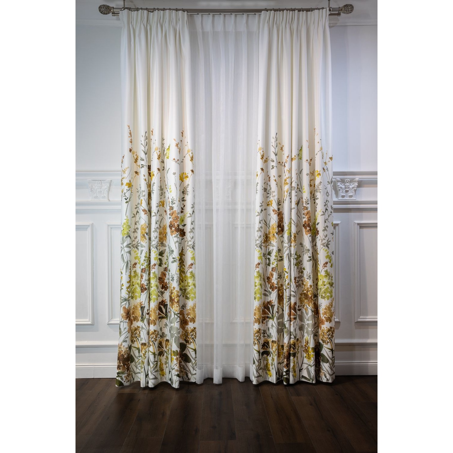 Set complet pentru fereastra perdea si draperie, model Evie, 500 x 270 ...