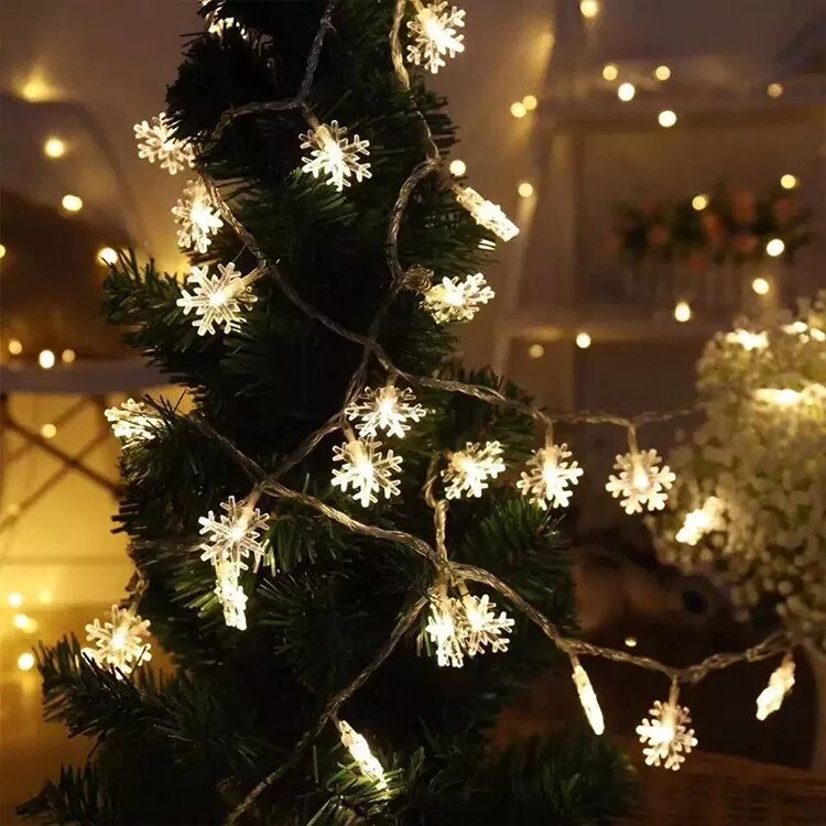 Коледни лампички 10м 100 Led лед жълти Emag Bg