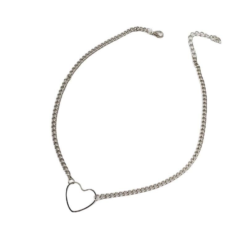 Colier, GOGOU, Argint, Model inima, Argintiu - eMAG.ro