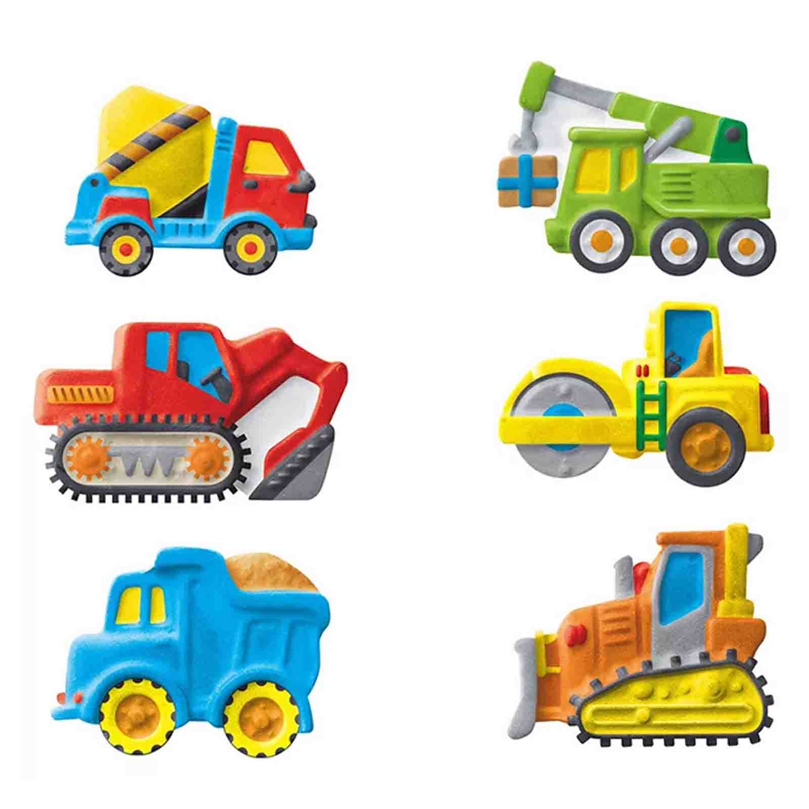 Figurine din ipsos de pictat pentru copii, Kit complet DIY cu Masini de ...