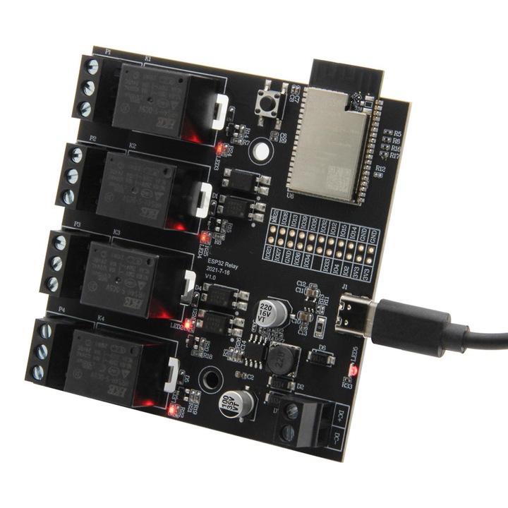 Modul 4 relee, Lilygo T-Relay ESP32 - eMAG.ro