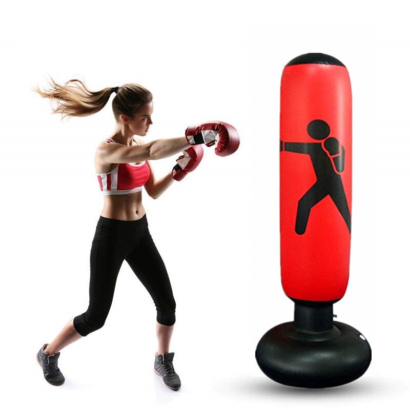 Sac gonflabil de box, GOGOU, PVC, 1.6m, Rosu - eMAG.ro