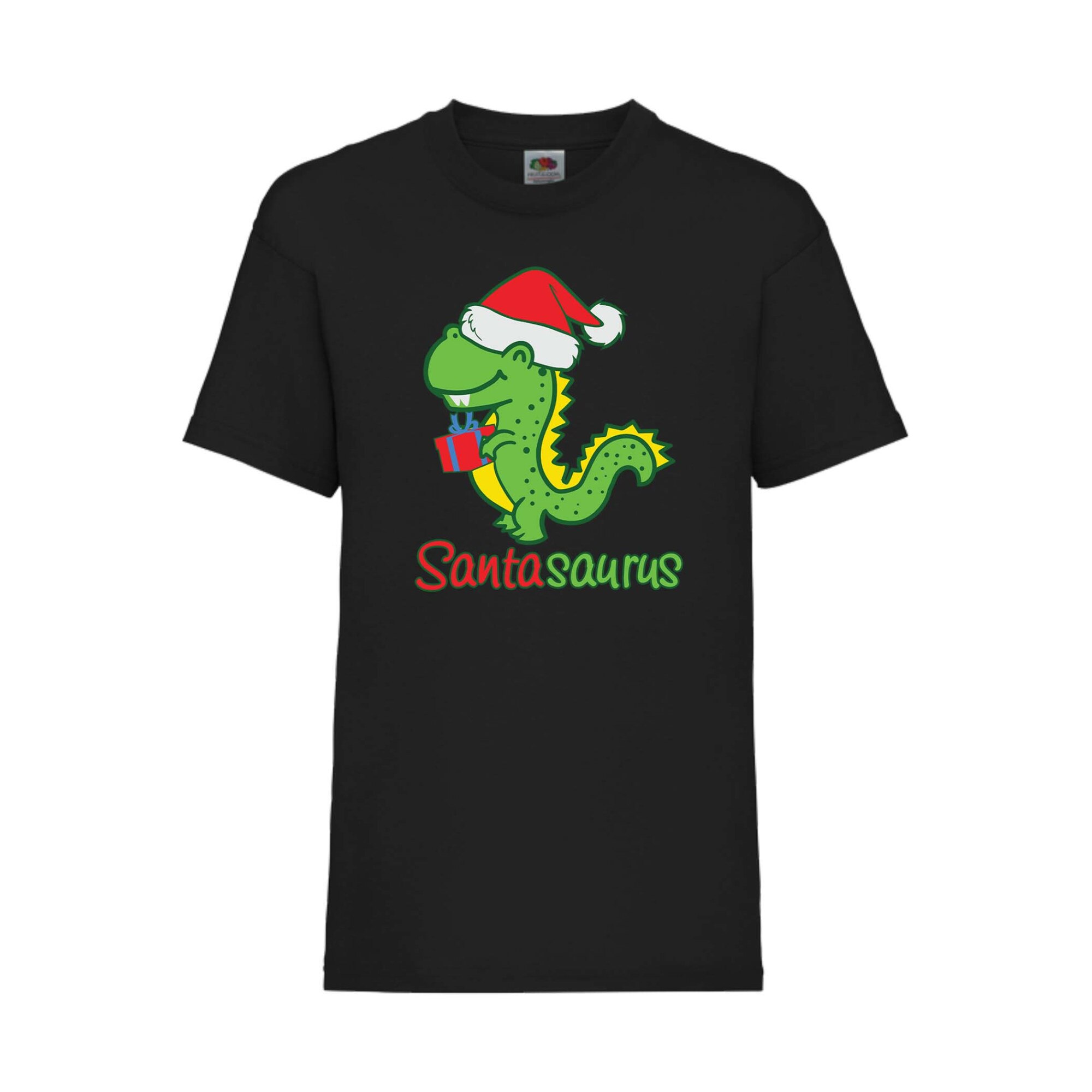 Tralala Santasaurus ünnepi póló gyerekeknek, fekete, 9-11 éves korig ...