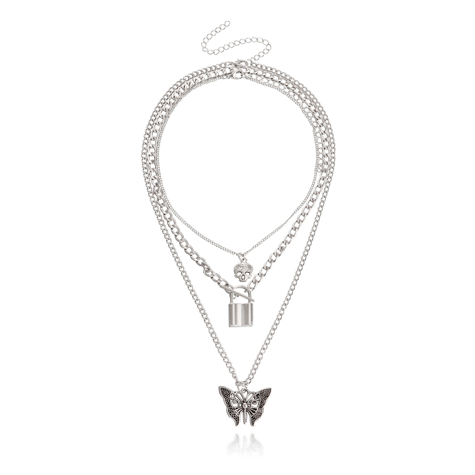 Colier dama, GOGOU, Argint, Gri - eMAG.ro