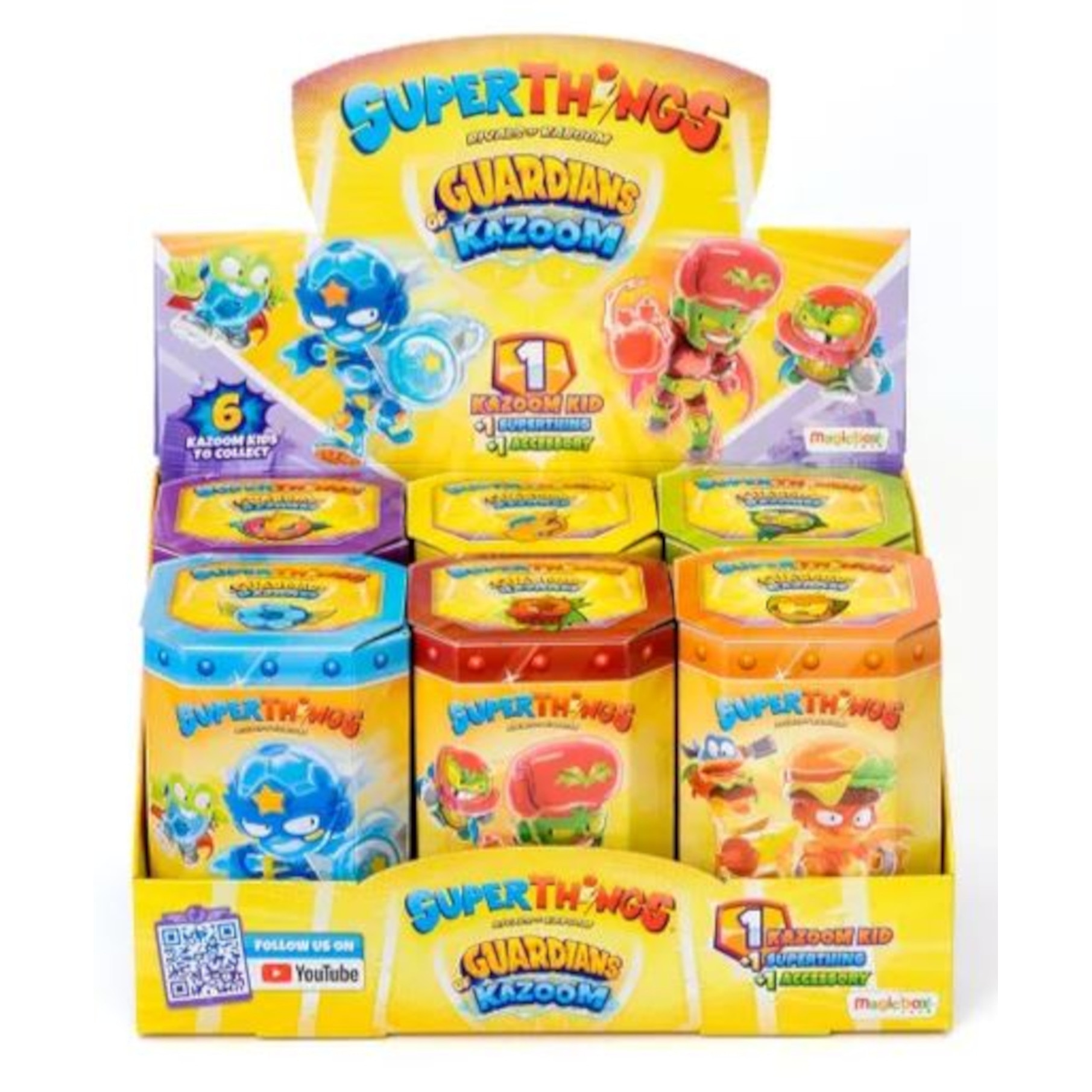Set de 6 figurine SuperThings, Guardians of Kazoom Kid Box, 5cm - eMAG.ro