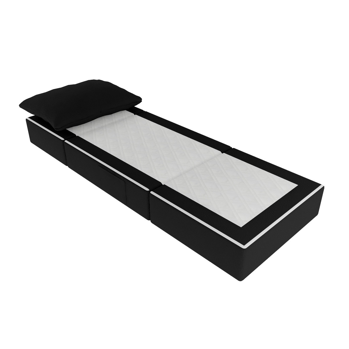 Fotoliu extensibil Urban Living, 70x80x70 cm, Negru - eMAG.ro