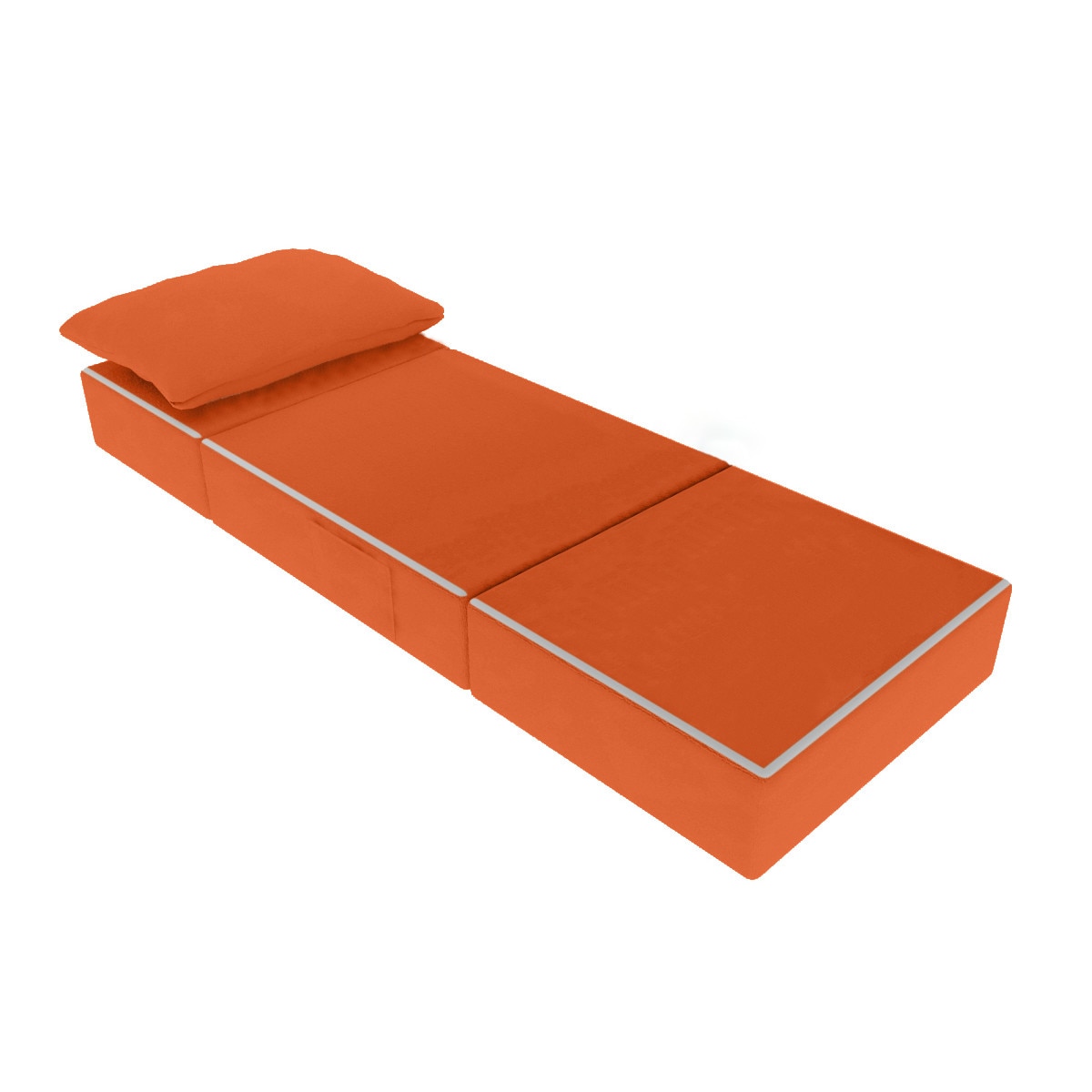 Fotoliu extensibil Urban Living, 70x80x70 cm, Orange - eMAG.ro