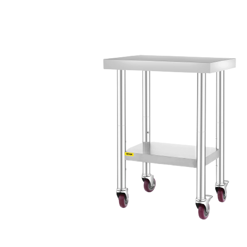 Masa de lucru din otel inoxidabil pentru bucatarie, 61 x 30 x 81 cm, cu ...