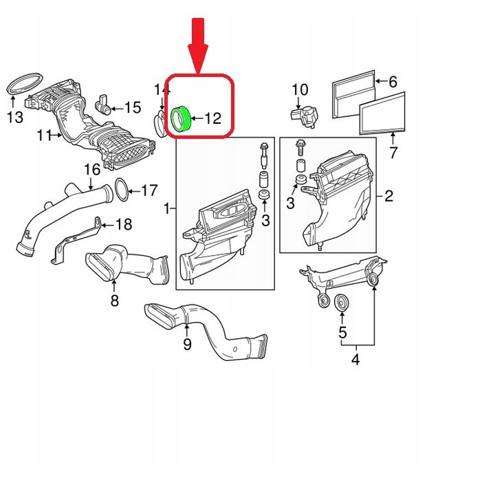 Sigiliu turbo furtun, Turborury, Mercedes Clk Cls Gle Gls Clasa C Clasa ...