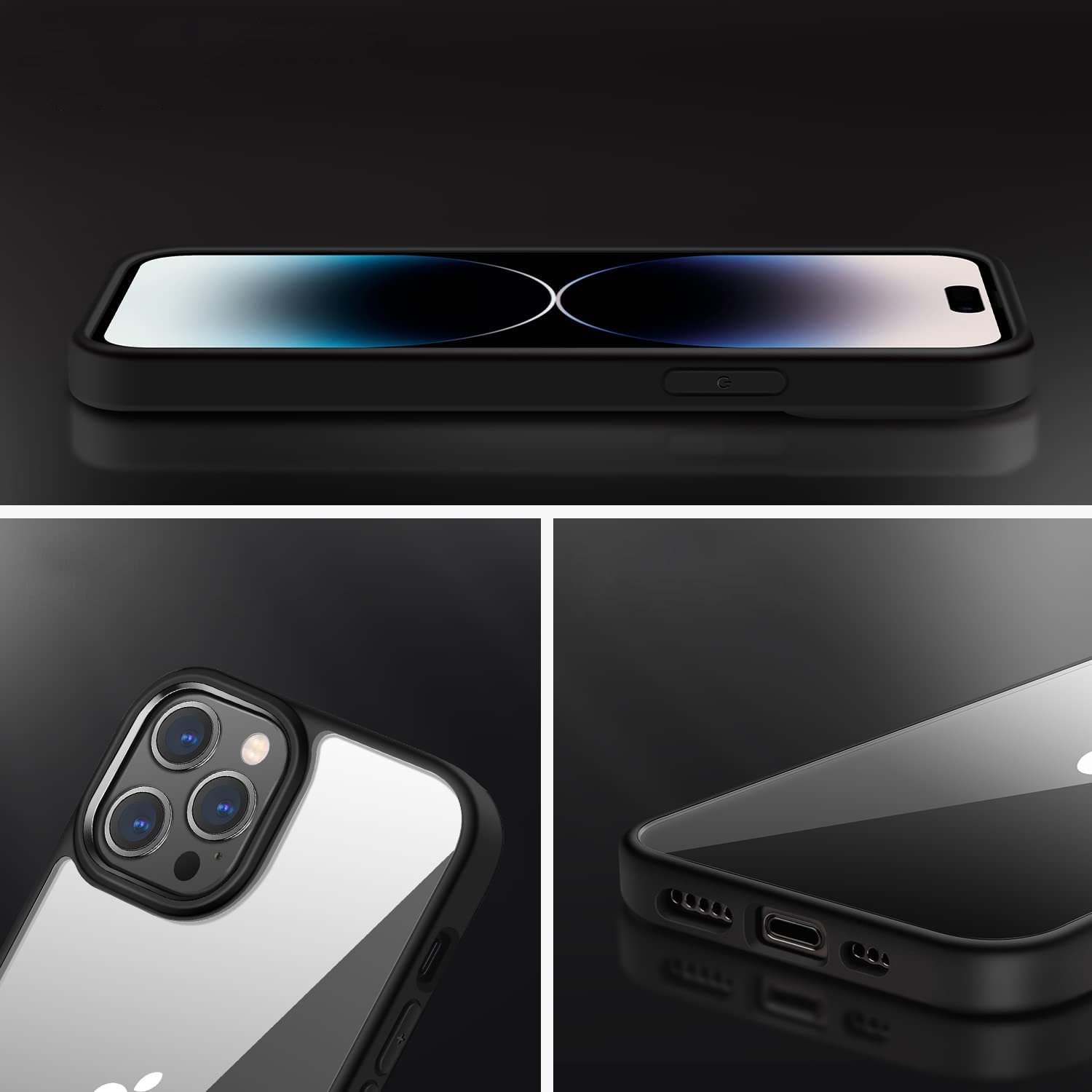 Husa pentru IPhone 14 PRO MAX, MobileSmart, Hybrid ultra slim, carcasa ...
