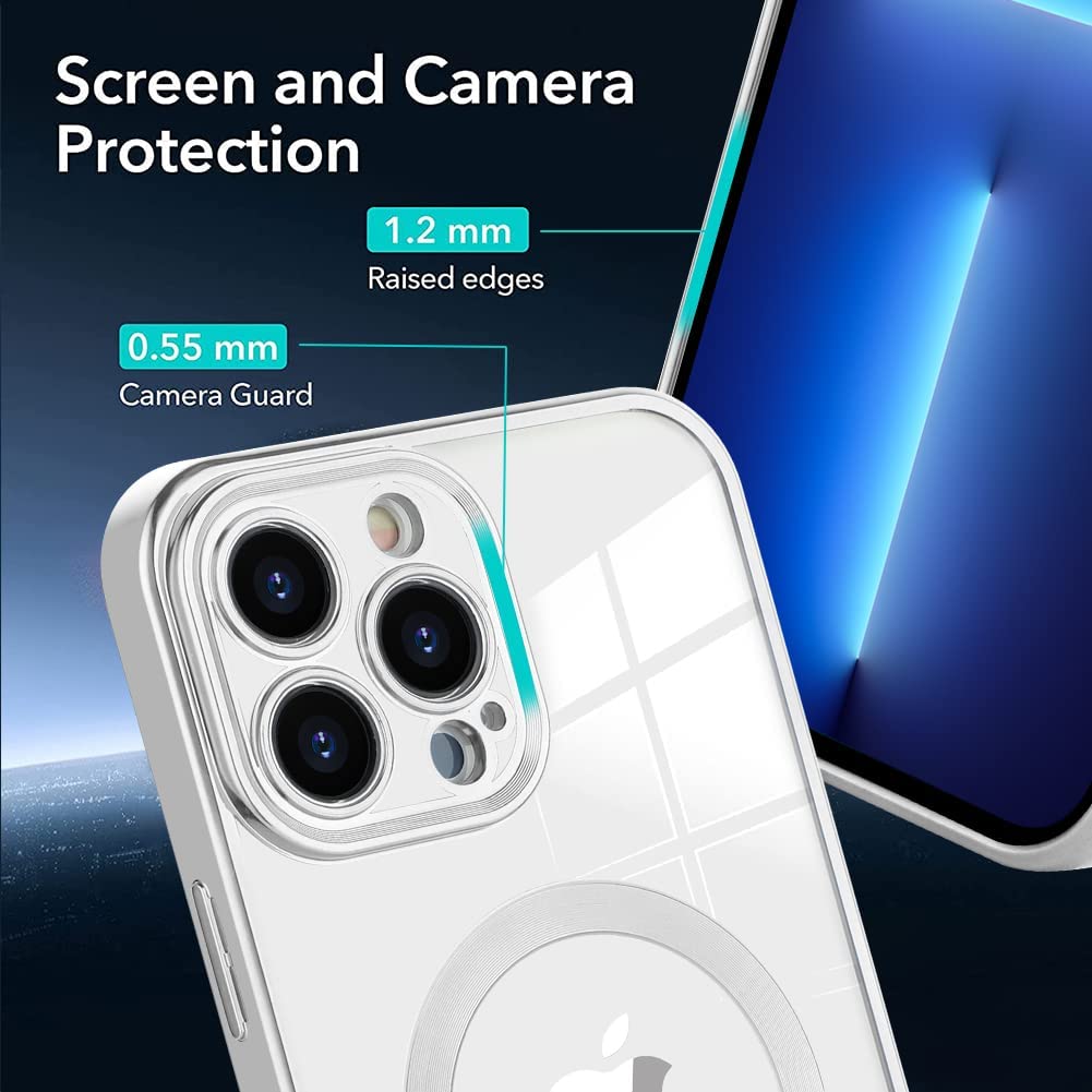 Husa MagSure Silver, compatibil cu IPhone 14 Pro - eMAG.ro